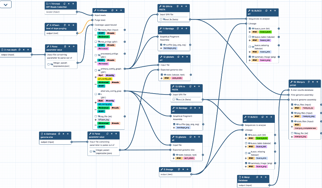 Genome Assembly and Annotation Training using Galaxy and TIaaS - Galaxy ...